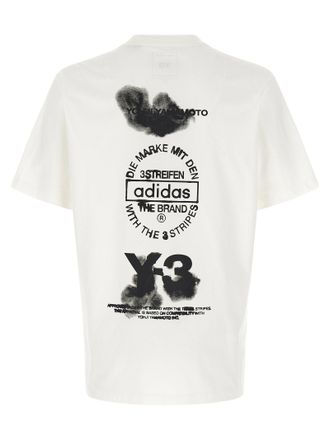 Yohji Yamamoto Graphic Cotton T-shirt - White