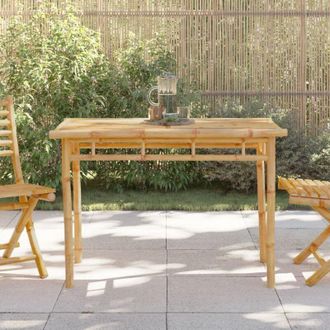 vidaXL Vidaxl - Table &agrave; manger de jardin 110x55x75 cm bambou