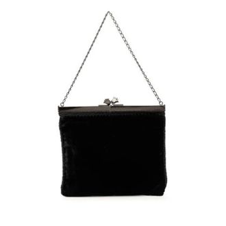 Prada Sac &agrave; main en velours Pre-owned - Femme - Pre-owned - Noir - Taille: ONE Size