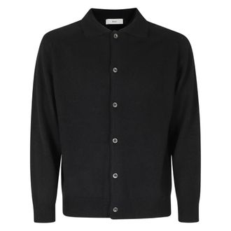 Dunst Strickjacke mit Kragen - - Knitwear - Herren - Schwarzk - S