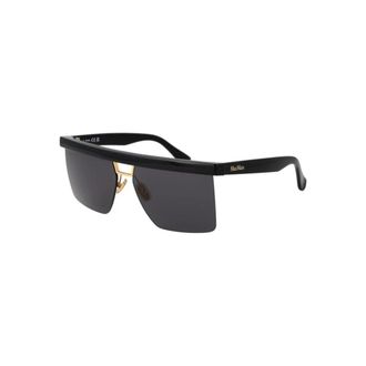 Max Mara Elegante Rechteckige Sonnenbrille mit UV-Schutz - - Accessories - Damen - Schwarzk - ONE SIZE