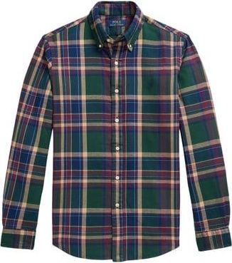 Polo Ralph Lauren Chemise droite col classique &agrave; carreaux en coton