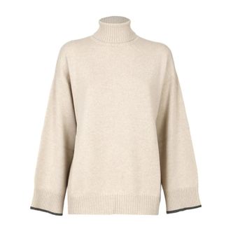 Brunello Cucinelli Kaschmirpullover f&uuml;r Frauen - - Knitwear - Damen - Beige - M