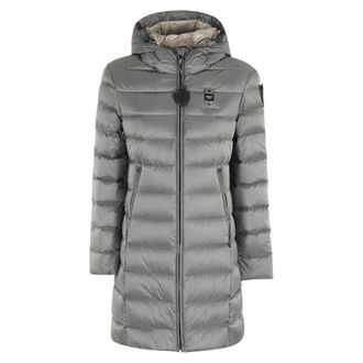 Blauer Femme, Manteaux, Gris, Taille: 42 FR Agnes Long Striped Down Jacket