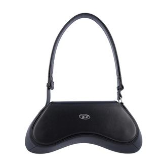 Diesel Play Curved Shoulder Bag - - Bags - Damen - Schwarzk - ONE SIZE
