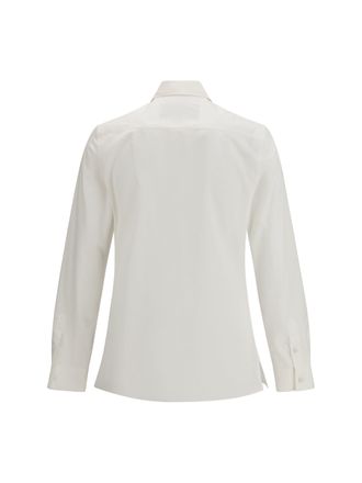 Valentino Mens Rockstud Untitled Cotton Shirt Bianco