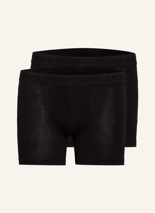 Schiesser 2er-Pack Boxershorts schwarz