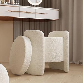 Generic Schminkstuhl, gepolsterter Schminkhocker mit Stauraum, bequemer Pouf f&uuml;r Schlafzimmer und Wohnzimmer, stilvoll