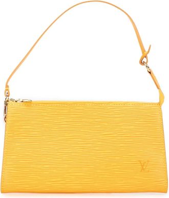 Louis Vuitton 2000 Epi Pochette Accessoires Schultertasche - Gelb