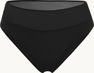 Wolford Lingerie Tanga Sheer Opaque Panty schwarz