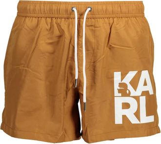 Karl Lagerfeld Homme, Maillots de bain, Brun, Taille: S Short de bain boxer