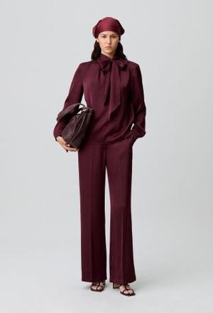 Claudie Pierlot Fließende Bluse Lavallière-Kragen