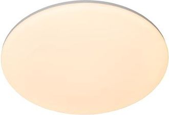 Lucide OLSON - Deckenleuchte Badezimmer - Ø 45 cm - LED - CCT - 1x45W 3000K/6500K - IP44 - Opal