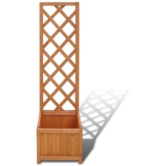 Les Tendances Les Tendances - inlife Jardini&egrave;re en treillis 40 x 30 x 135 cm