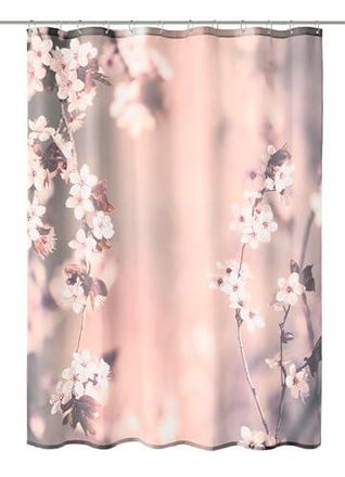 Kleine Wolke Blossom Duschvorhang TXT Nelke, 180x180 cm
