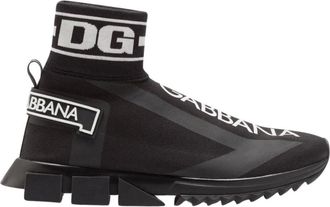 Dolce & Gabbana Homme, Chaussures, Noir, Taille: 44 1/2 EU Sorrento Baskets