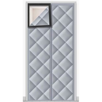 Angel Cerd&aacute; Rideau de porte isolant magn&eacute;tique, protection contre le froid, blocage de la lumi&egrave;re et isolation phonique, 90x210cm (gris)