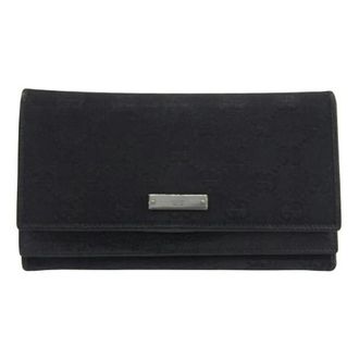Gucci Pre-owned Canvas Portemonnaie - - Pre-owned - Damen - Schwarzk - ONE SIZE