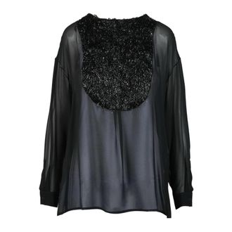 Fabiana Filippi Seidenvoile-Bluse - - Blouses & Shirts - Damen - Schwarzk - S