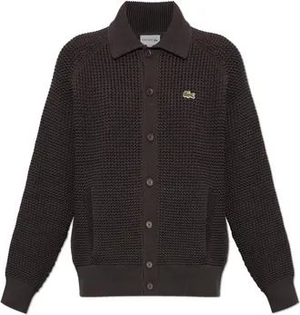 Lacoste Homme, Pulls, Brun, Taille: 2XL Cardigan Avec Poches