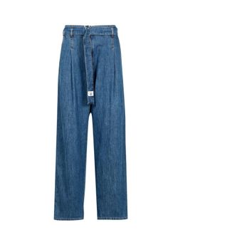 Philosophy di Lorenzo Serafini Weite Jeans mit Phi-Logo-Stickerei - - Jeans - Damen - Blau - 2XS