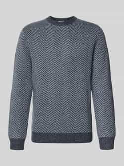 Profuomo Wollpullover mit Rundhalsausschnitt