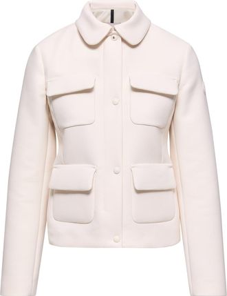 Moncler Moncler Guimauve Down Shirt Jacket, Women, White, Size: 00