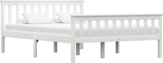 vidaXL Massivholzbett Weiß Kiefer 140x200 cm Vidaxl