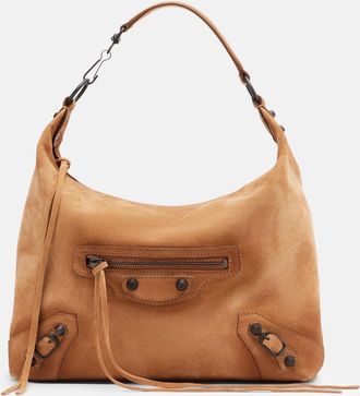 Balenciaga Tote Bag Le City Small aus Veloursleder