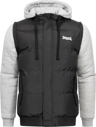 Lonsdale Kurzjacke Dowpot Herren Jacke mit Kapuze normale Passform