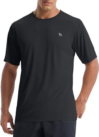Baleaf T-shirt de sport UV pour homme - T-shirt de natation - Indice de protection UPF 50+ - T-shirt dentraînement - T-shirt fonctionnel - Séchage rapide - G