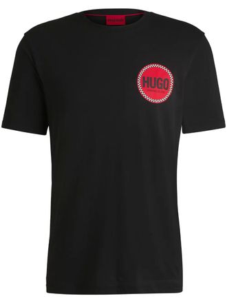 HUGO BOSS t-shirt à logo imprimé - Noir