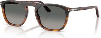 Persol unisex, Accessoires, Brun, Taille: 53 MM Lunettes de soleil carr&eacute;es en ac&eacute;tate