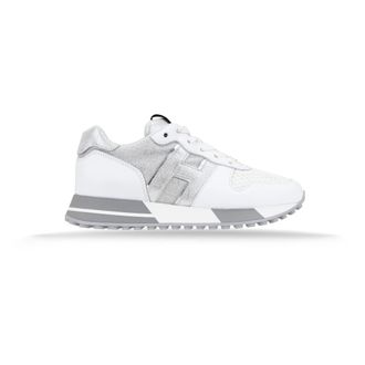 Hogan Glitzer Stoff Schn&uuml;rschuhe Damen - - Shoes - Damen - Grau - 35 1/2 EU