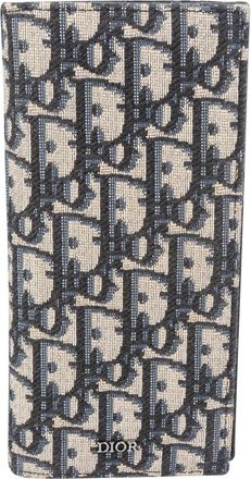 Dior Portemonnaie - Christian Dior Trotter Monogram Vertical Wallet - Gr. unisize - in Schwarz - f&uuml;r Damen