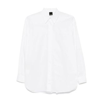 Pinko Wei&szlig;e Button-Up Bluse mit Box-Pleat Detail - - Blouses & Shirts - Damen - Wei&szlig; - L