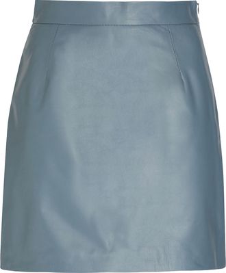 8 by YOOX LEATHER ESSENTIAL MINI SKIRT