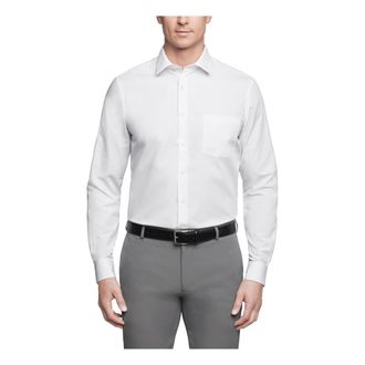 Van Heusen Herren Kleid Shirt 4. Camisa Social De Ajuste Popelina Lisahemd Regular Fit Popeline Solid Klassisches Hemd, Wei&szlig;, 18.5 Hals 36-37 &Auml;rmel