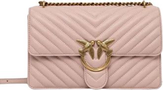 Pinko Pinko, Femme, Sacs, Rose, Taille: ONE Size Love One Classic Shoulder Bag