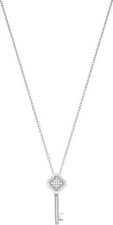 Ceranity Collier avec Pendentif - Argent 925 - Oxyde de Zirconium - 45 cm - 1-72/0055-B