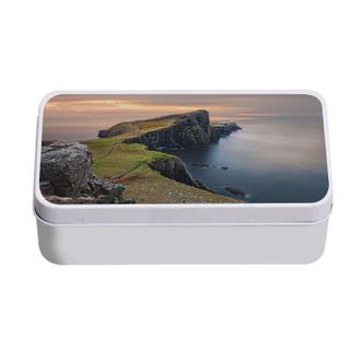 Fabulous Metalldose Sonne auf Eleonora Punkt Schottland 11 x 18,5 x 5,5 cm Aufbewahrungsbox Schl&uuml;ssel Werkzeug Brotdose Zucker Kekse