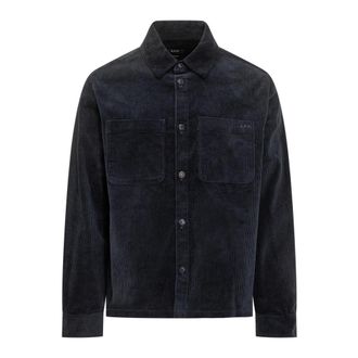 A.P.C. A.p.c., Homme, Vestes, Bleu, Taille: M Leon Overshirt