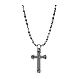 John Richmond Halskette mit verziertem Kreuz - - Accessories - Damen - Grau - ONE SIZE