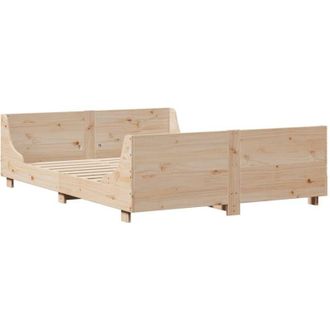 vidaXL Massivholzbett ohne Matratze 140x200 cm Kiefernholz Vidaxl