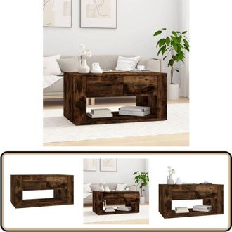 vidaXL Couchtisch R&auml;uchereiche 80x50x40 cm Holzwerkstoff - Couchtisch - Wohnzimmerstil - Holzm&ouml;bel - Holzwerkstoff - Esszimmertisch