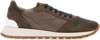 Brunello Cucinelli Femme, Chaussures, Brun, Taille: 37 EU Baskets en tissu et en daim