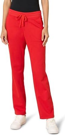 Amazon Essentials Pantalon de Survêtement Droit avec Cordon de Serrage pour Femmes, en Polaire (Disponible en Grande Taille) Femme, Rouge, XXL