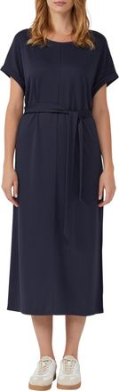 s.Oliver Jersey-Kleid mit einseitigem Schlitz und Bindeg&uuml;rtel