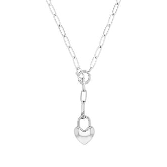 Tom Tailor Tom Tailor Kette mit Anh&auml;nger f&uuml;r Damen, Edelstahl, 50 cm, silber, Herz-Anh&auml;nger, Geschenkidee, Halsschmuck, Damenschmuck, 2100534