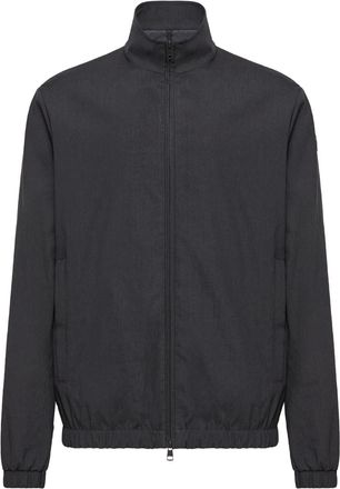 Moncler Moncler Coupe-vent Bonavent En Lin M&eacute;lang&eacute;, Homme, Bleu, Taille: 1